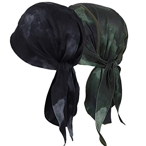FORBUSITE Dew Rag Doo Rag Du Rag Sweat Wicking Beanie Skull Cap for Men ...