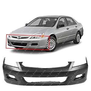 Amazon.com: MBI AUTO - Primered, Front Bumper Cover for 2006 2007 Honda ...