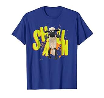 Amazon.com: Shaun the Sheep: Shaun Name Paint Splatter T-Shirt: Clothing