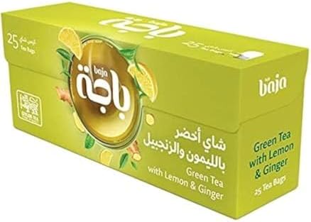 سعر Baja Green Tea Lemon & Ginger 25 Tea Bag فى السعودية | بواسطة ...