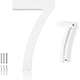 Amazon.com: Hvatry House Numbers for Outside, White 6 inch Modern ...