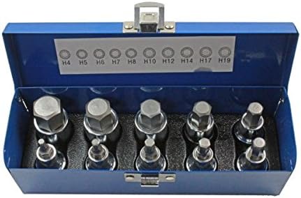 BERGEN TOOLS B1695 US Pro 1/2 Inch Drive Hex Bit Socket Set - BigaMart