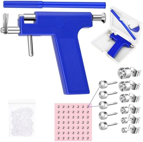 Khazna Ear Piercing Kit, Stainless Steel Body Ear Piercing Tool Set Ear ...