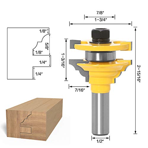 GAFeng Door Frame with Double-Side Raised Panel Cabinet Router Bit Sets ...