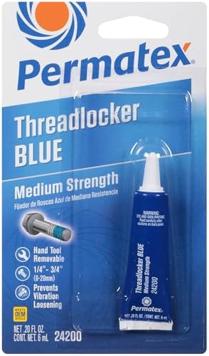 Permatex 24200 Medium Strength Threadlocker, Ideal for Nut and bolt ...