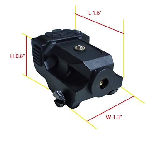 Tactical Green Laser Sight for Pistols, Rail-Mount Low Profile Laser ...