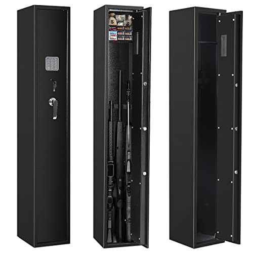 Gun Safe for Rifle Safe and Pistol Safe, Gun Rack With Digital Password ...