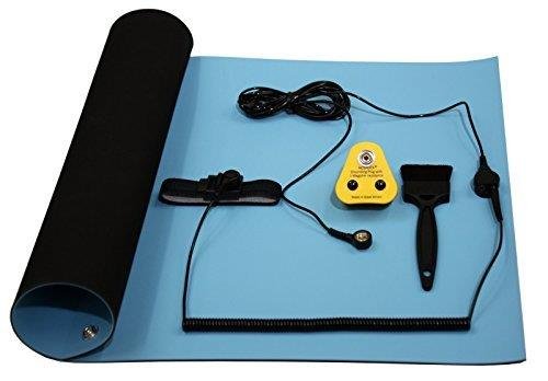 Anti Static Mat + cord esd pc repair build 600mm x 490mm: Amazon.co.uk ...