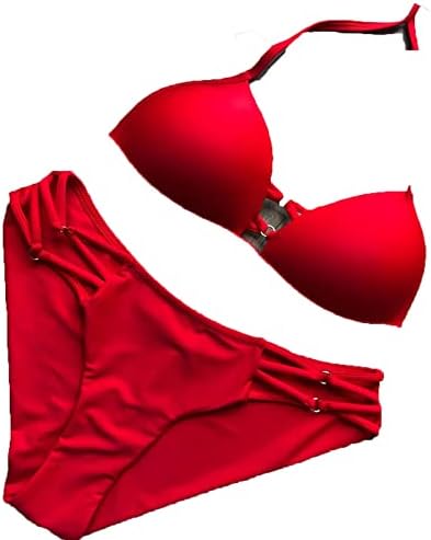 TEMPUBJ Bikinis Sexy String Bikini Set Halter Swimsuit Backless Bathing ...
