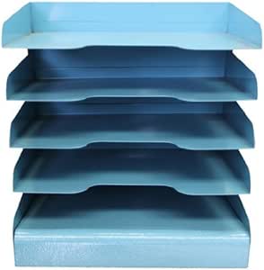 Amazon.com : Vintage Steel Mail Sorter / In Out Trays : Office Desk ...