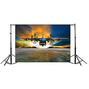 Amazon.com : Yeele 10x8ft Aircraft Landing Photo Backdrops Vinyl ...