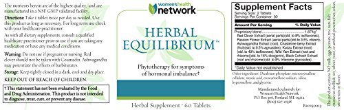 Herbal Equilibrium - 60 Tablets - Natural Menopause Relief Supplement ...