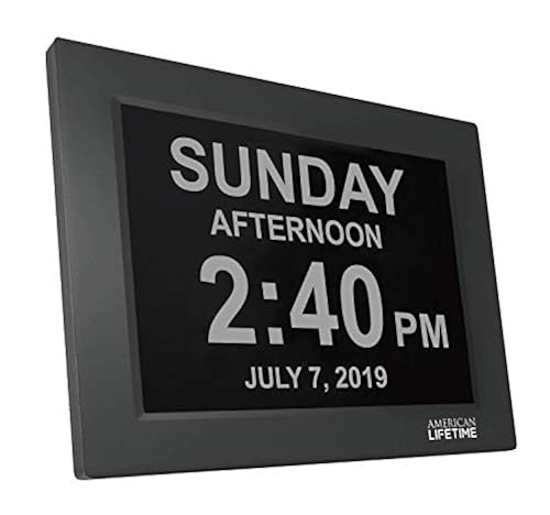 American Lifetime Newest Version Day Clock Extra Large Impaired Vision ...