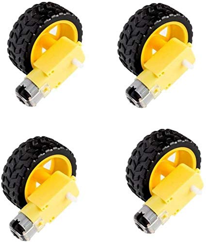 Robocraze Dual shaft bo motor with wheel 4pcs.: Amazon.in: Industrial ...