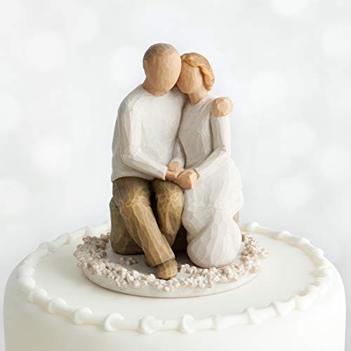 Willow Tree Anniversary, Sculpted Hand-painted Cake Topper on Galleon ...