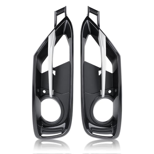 AUTOKAY Front Bumper Fog Light Grille w/Trim Cover Fits for BMW 3 ...