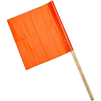 Amazon.com: 18"x18" Red Mesh Safety Flag w/ 30" Dowel - DOT Compliant ...