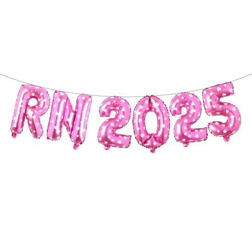 Multicolor RN 2025 Balloons - 16 Inch | RN Balloons Graduation 2025 ...