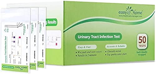 Easy@Home 50 Individual Pouch Urinary Tract Infection Test Strips, UTI ...