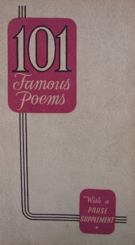 101 Famous Poems [ 1929 Revised Edition ] One Hundred and One Famous ...
