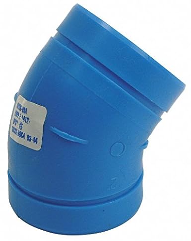 Amazon.com: 1-1/2" No Hub 1/8 Bend 45 Degree Elbow Sch 40: Industrial ...