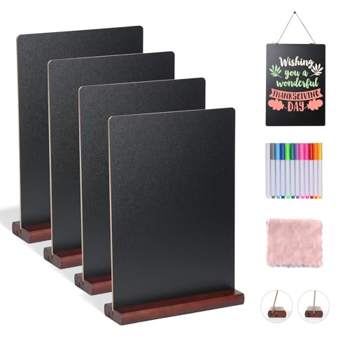 SUTINE 8 x 12 inch Chalkboard Signs - Small Chalk Board with Wood Base ...