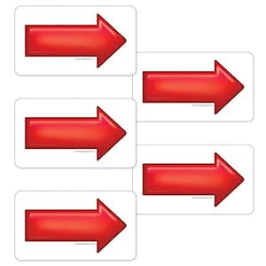 Amazon.com : StoreSMART - Arrow Magnets - Red - 10-Pack - 2" x 3.5 ...