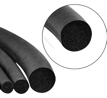 Amazon.com: 8mm Diameter 33 Feet Long EPDM Sponge Rubber Round Seal ...