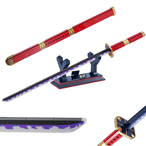HI-REEKE Cosplay Anime Swords Building Blocks Kit One Piece Roronoa ...