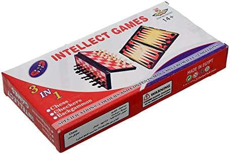 سعر 3 In 1 Small Intellect Game With Chess And Checkers For Unisex ...
