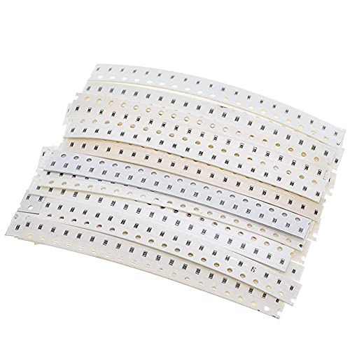 Cermant 4000 pcs 0603 SMD Resistor Kit(10 ohm-910k ohm 1/4W) 0603 SMD ...