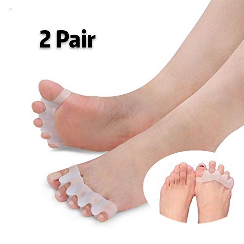 Toe Straightener 2 Pairs,Cushioned Corrector Bunion Hammer Toes,Pain ...