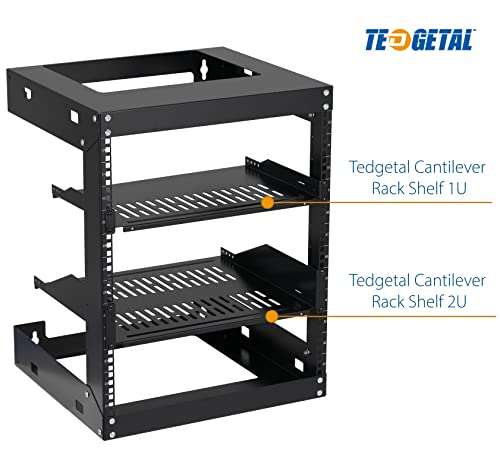 12U Wall Mount Rack Open Frame 19 Inch Network Rack Server Equipment 2 ...