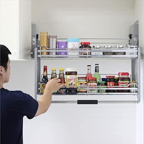Buy DBR Modular Kitchen Storage Rack Lift Basket Elevator Pull Down Two ...