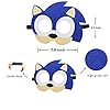 12 Packs Sonic Felt Masks Party Favors for Kids - Hedgehog Themed ...