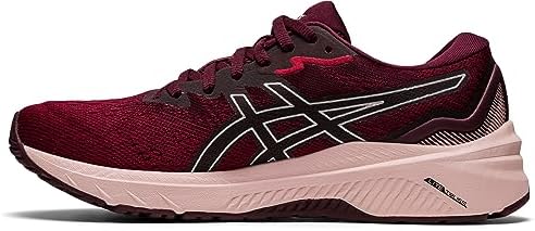 سعر Asics GT-1000 11 Running Shoes for Women, Cranberry - Pure Silver ...