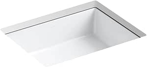 KOHLER K-2882-0 Verticyl Undermount Bathroom Sink, White - Single Bowl ...