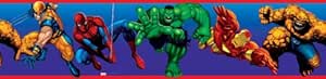 RoomMates RMK1153BCS Marvel Heroes Peel & Stick Border - Wallpaper ...