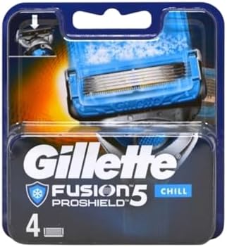 Gillette Fusion5 ProShield Chill Men's Razor Blade Refills – Pack of 4 ...