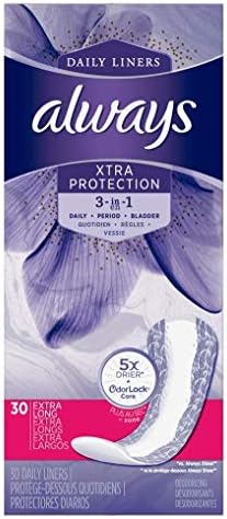Always discreet Liners for Bladder Leaks Extra Protection 30 ea (Pack ...