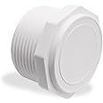 Amazon.com: Sch 40 3/4" PVC Male Threaded Pipe End Cap - MNPT Fitting ...