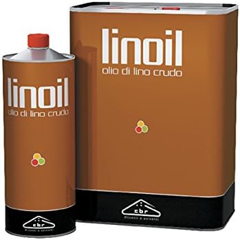 LINOIL OLIO DI LINO CRUDO 1 LITRO IMPREGNANTE PER LEGNO, PREPARAZIONE ...
