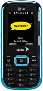 Amazon.com: LG Rumor 2 Phone, Blue (Sprint) : Cell Phones & Accessories