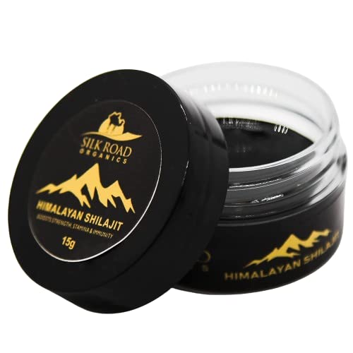 SILK ROAD ORGANICS Pure Himalayan Shilajit (15 g) with Measuring Spoon ...