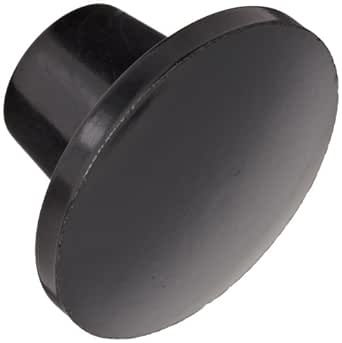 DimcoGray Black Phenolic Push-Pull Knob Female, Brass Insert: 10-24" Thread x 5/16" Depth, 1-3/8 ...