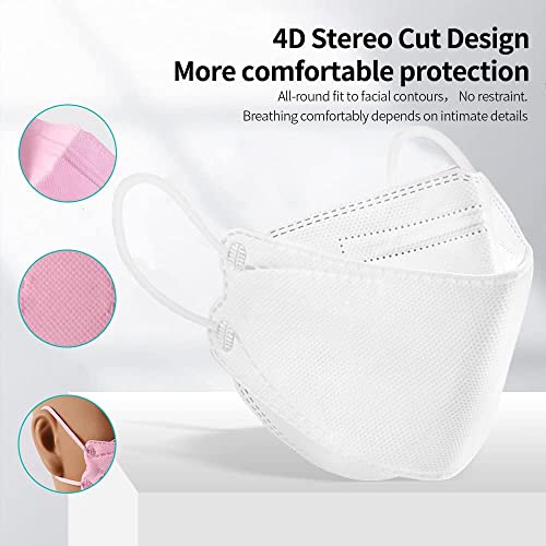 50/100PCS Adult Disposable KF94 Face_Màsk, 4-Ply Breathable Comfortable ...