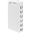 Amazon.com: Leviton QuickPort Surface Mount Housing, 6-Port, 41089-6WP ...
