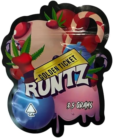 100 Cali Packs 3.5G Mylar Bags | Resealable Plastic 3.5 G Gram Cali ...