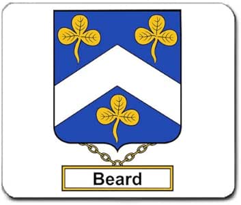 Amazon.com : Beard Family Crest Coat of Arms Mouse Pad : Office Products