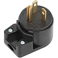 USA 3-Prong Male AC Plug, Right Angle ETL Nema 5-20P 3 Pole DIY ...